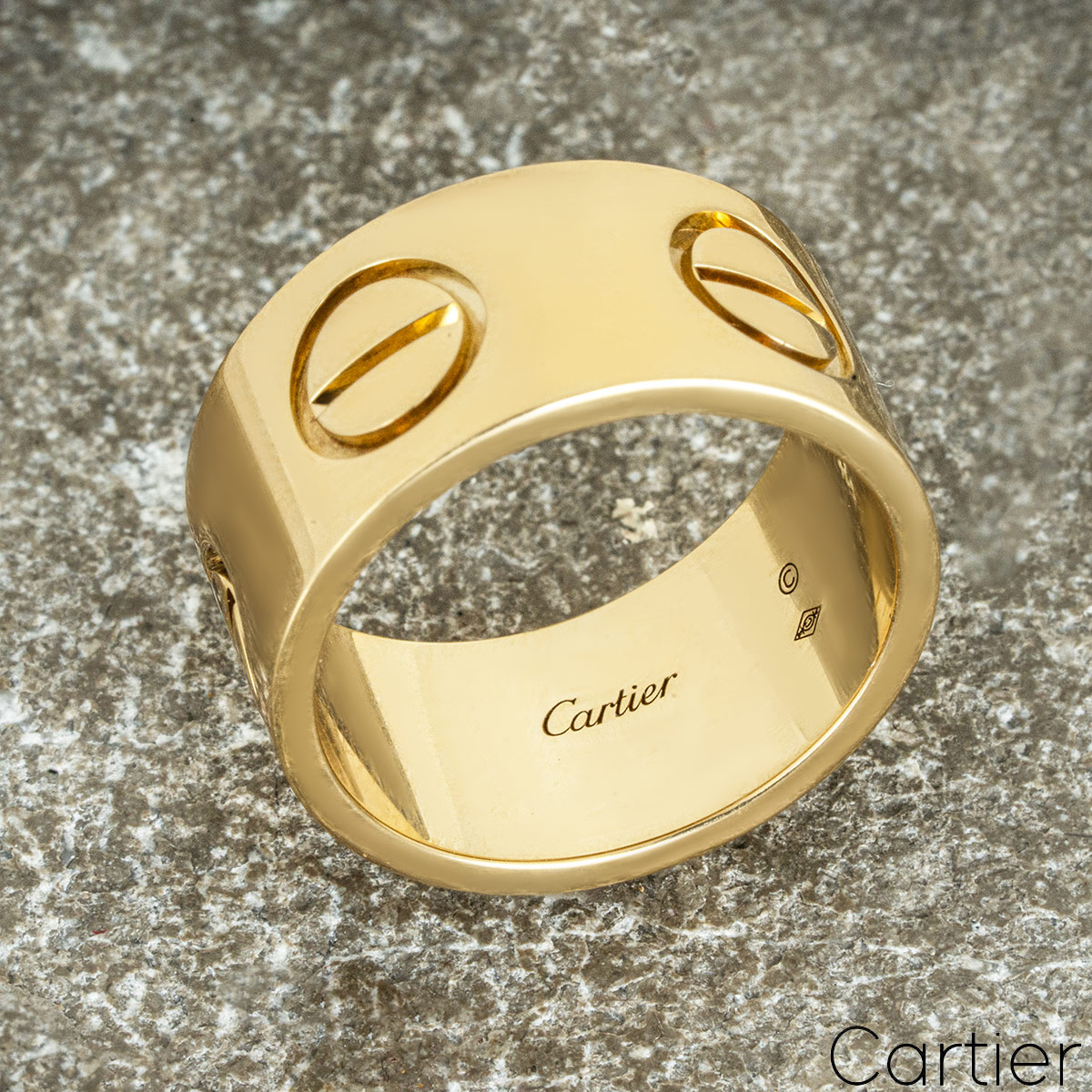 Cartier Yellow Gold Large Love Ring Size 57 B4227857 Rich Diamonds Cartier Yellow Gold Large Love Ring Size 57 B4227857 Rich Diamonds
